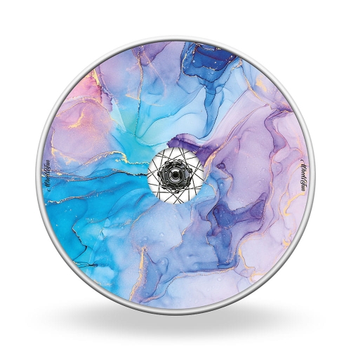 Wheel covers Abstraction in shades of blue and purple | WheelsFun